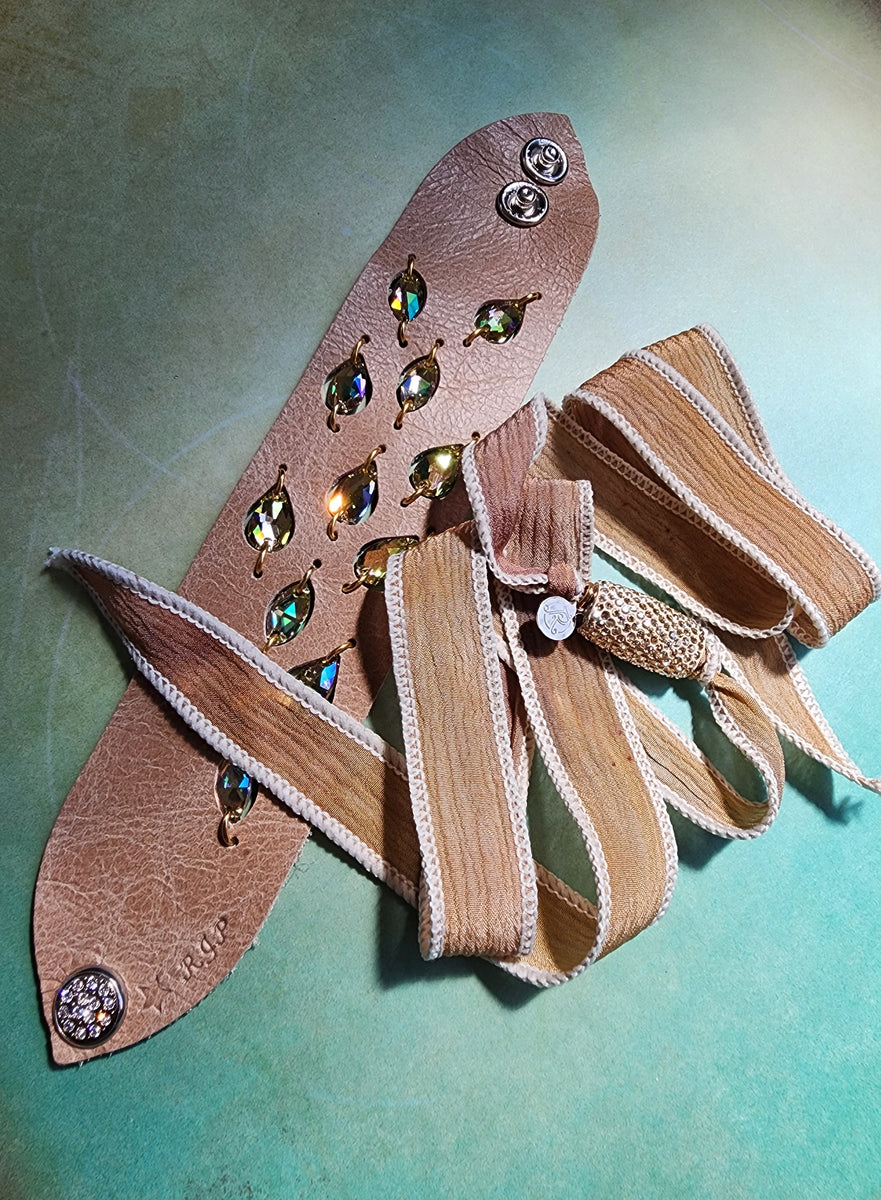 Caramel silk wrap, hand dyed – Robert Palazzolo